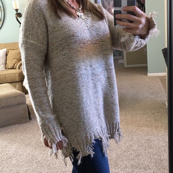 easel | Sweaters | New Boutique Easel Oversized Sweater Distressed ...